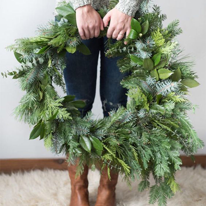 Lær å lage grønn krans | www.kunstkonsept.com